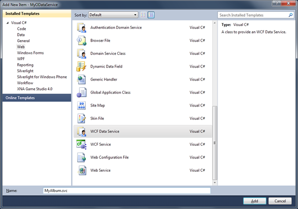 Bytes Matters Using Microsoft Odata Protocol Formerly Known As Ado Services To Expose Our